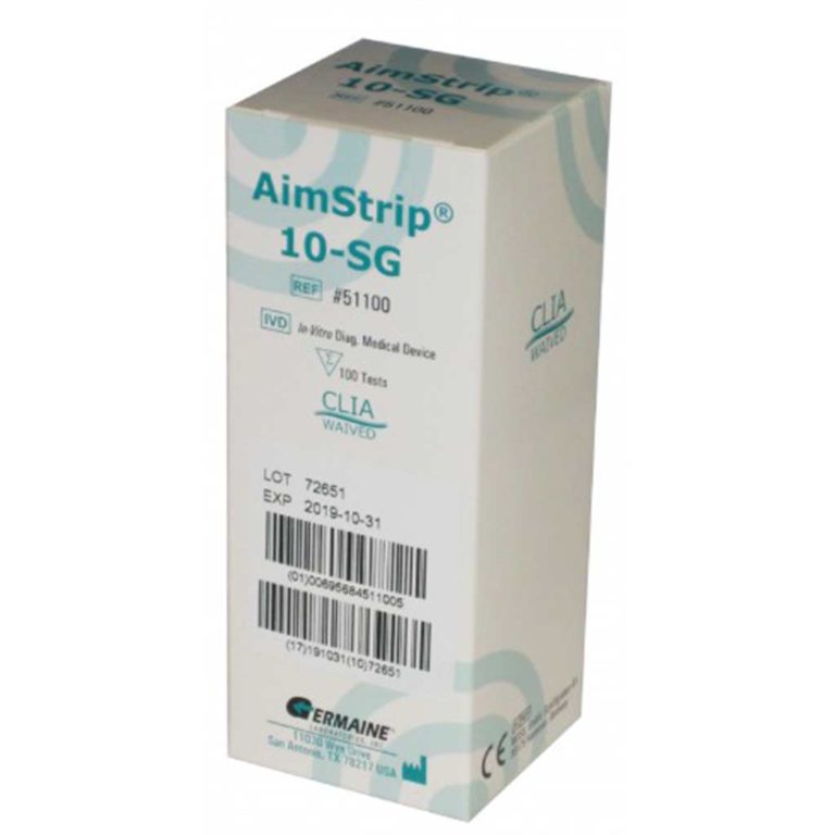 AimStrip® 10-SG, 100/bottle - Germaine Laboratories