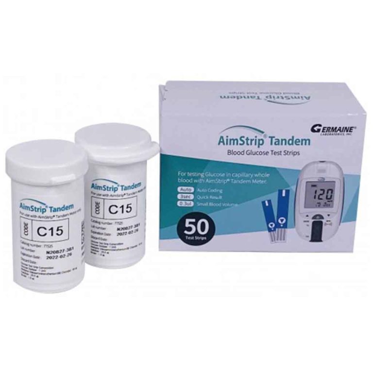 AimStrip® Tandem Triglycerides Test Strips, 10/Box - Germaine Laboratories