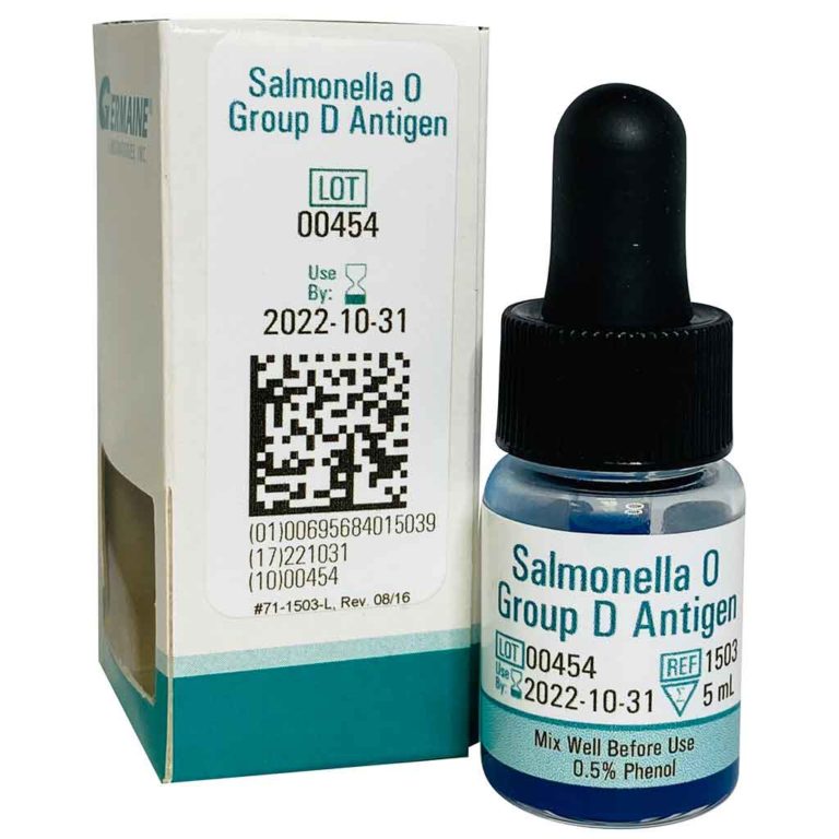 Salmonella O Group D Antigen 5ml Germaine Laboratories