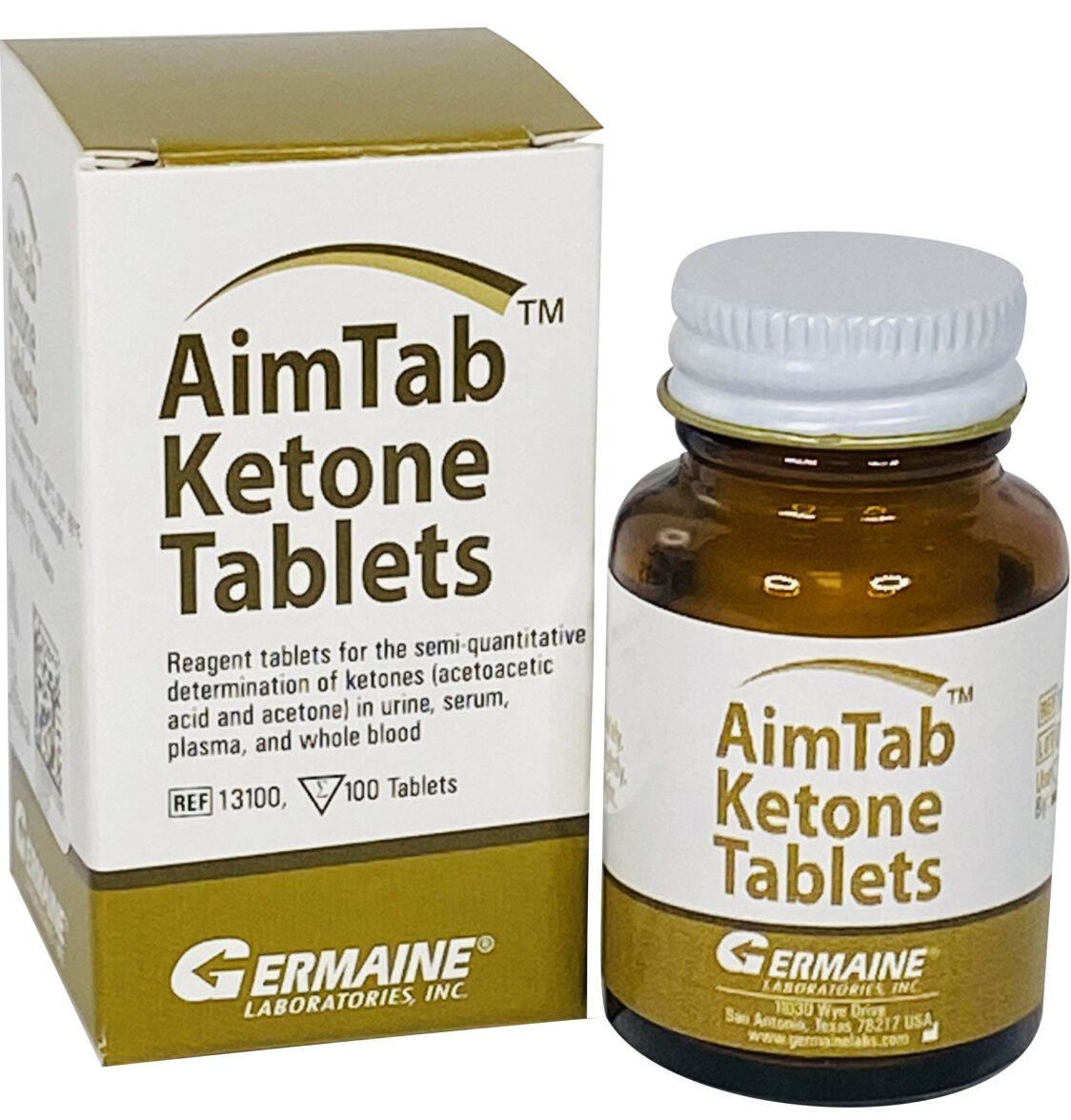 AimTab™ Ketone Tablets, 100/bottle - Germaine Laboratories
